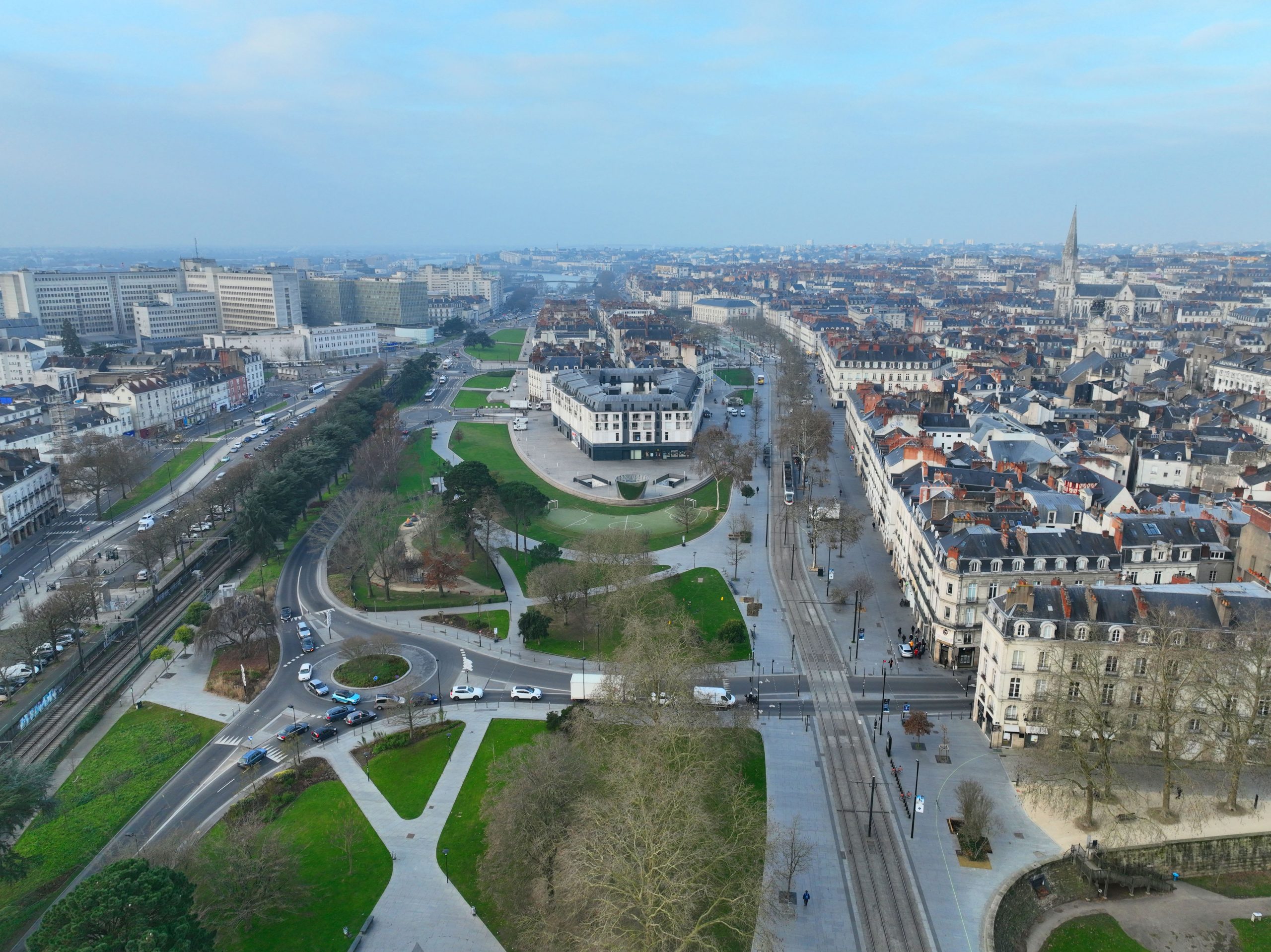 Drone tramway semitan Nantes - DRONE ON AIR
